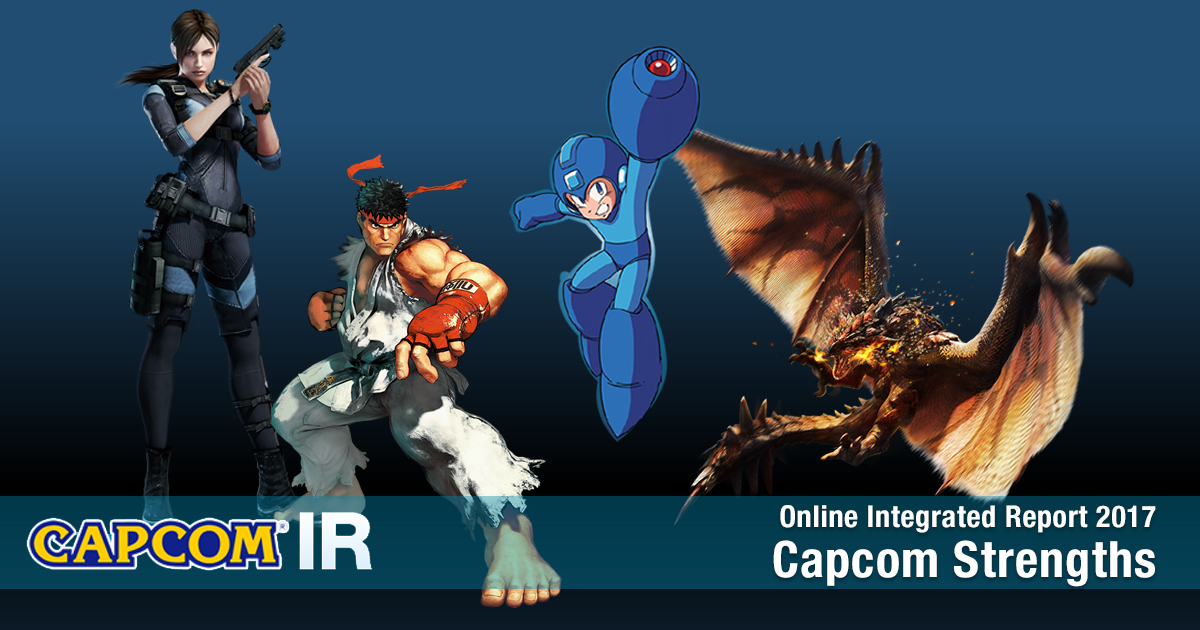 Capcom Strengths | ONLINE INTEGRATED REPORT 2017｜CAPCOM